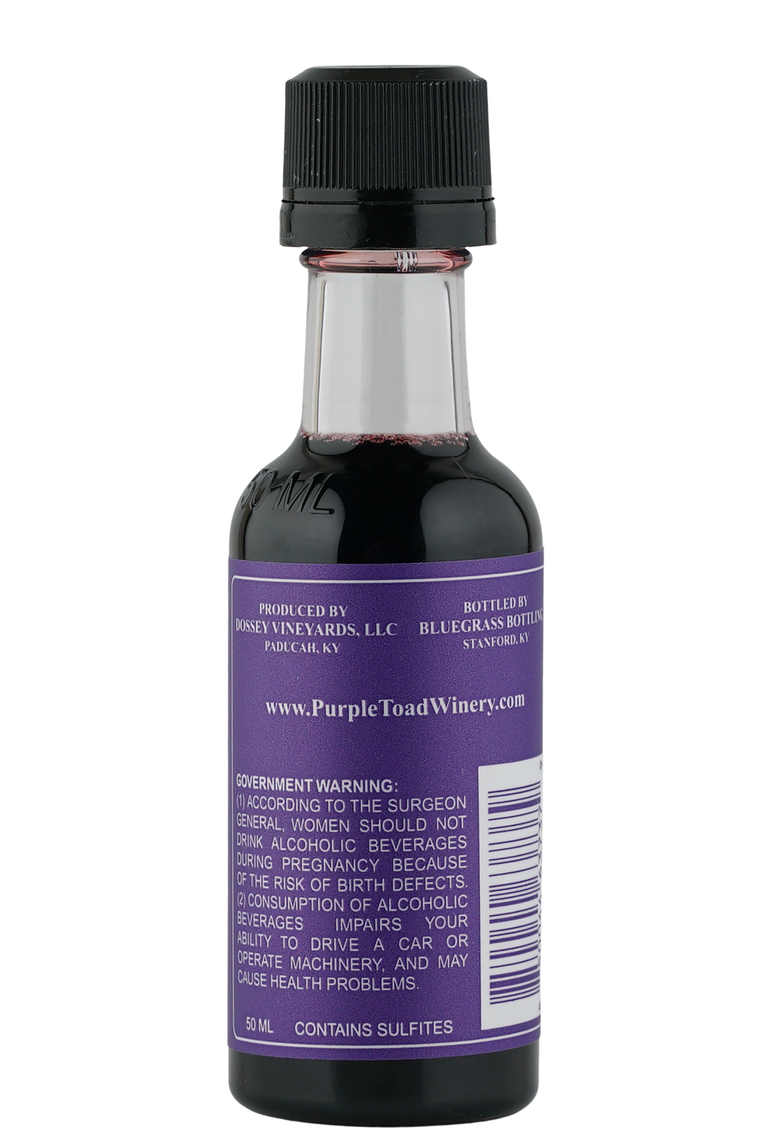 50 mL Bottle - Huckleberry - Purple Toad Winery – Purple Toad Winery ...