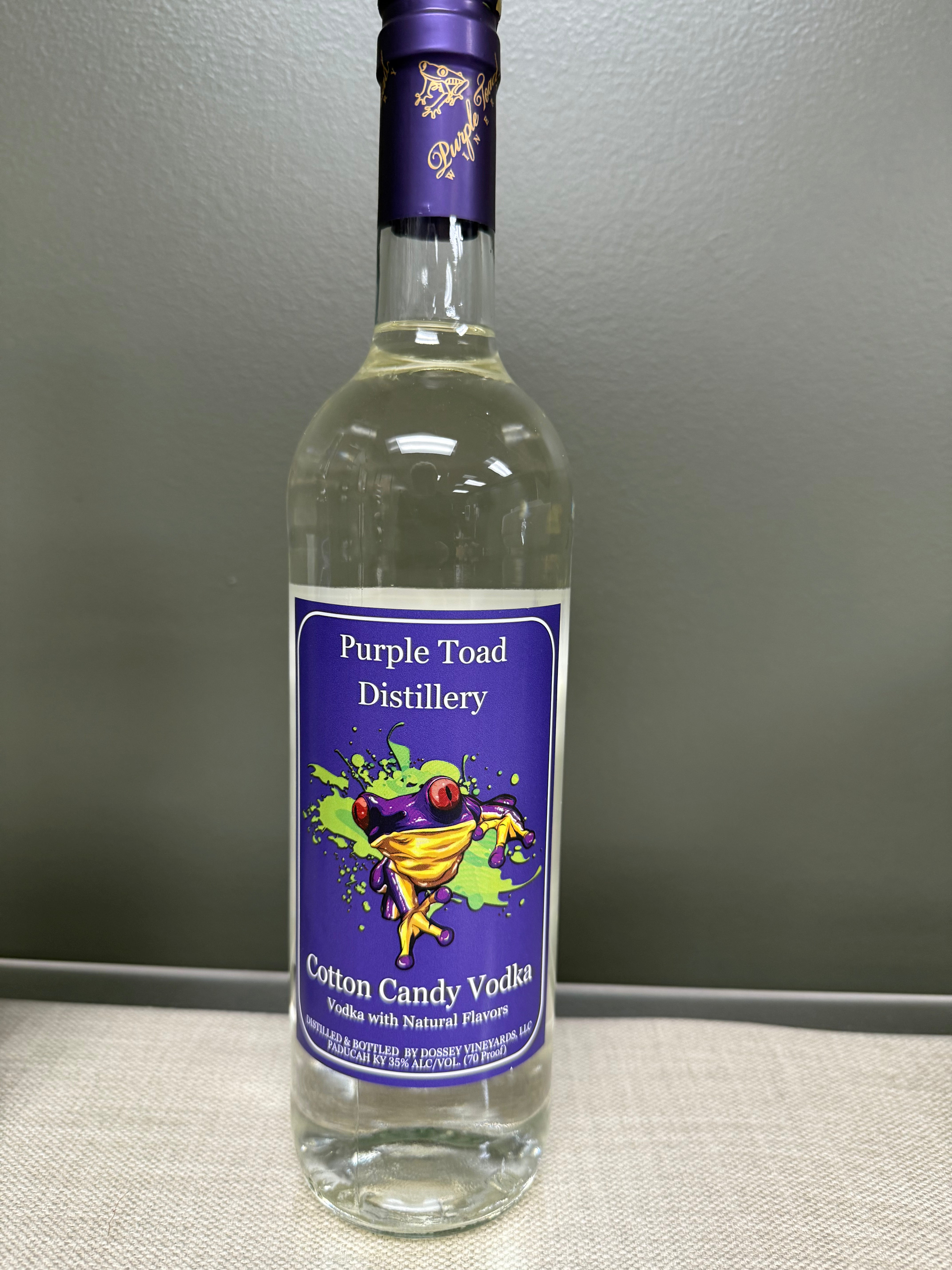 80 Proof Cotton Candy Vodka in 750 ML Bottle – Purple Toad Winery ...