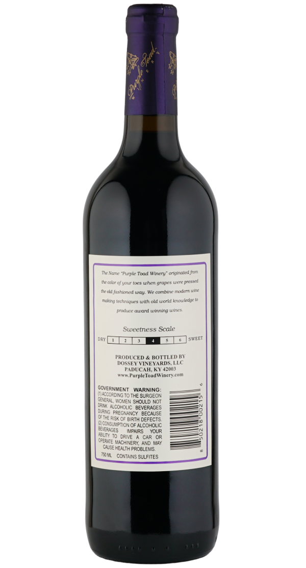 Sweet Soft Red – Purple Toad Winery & Distillery