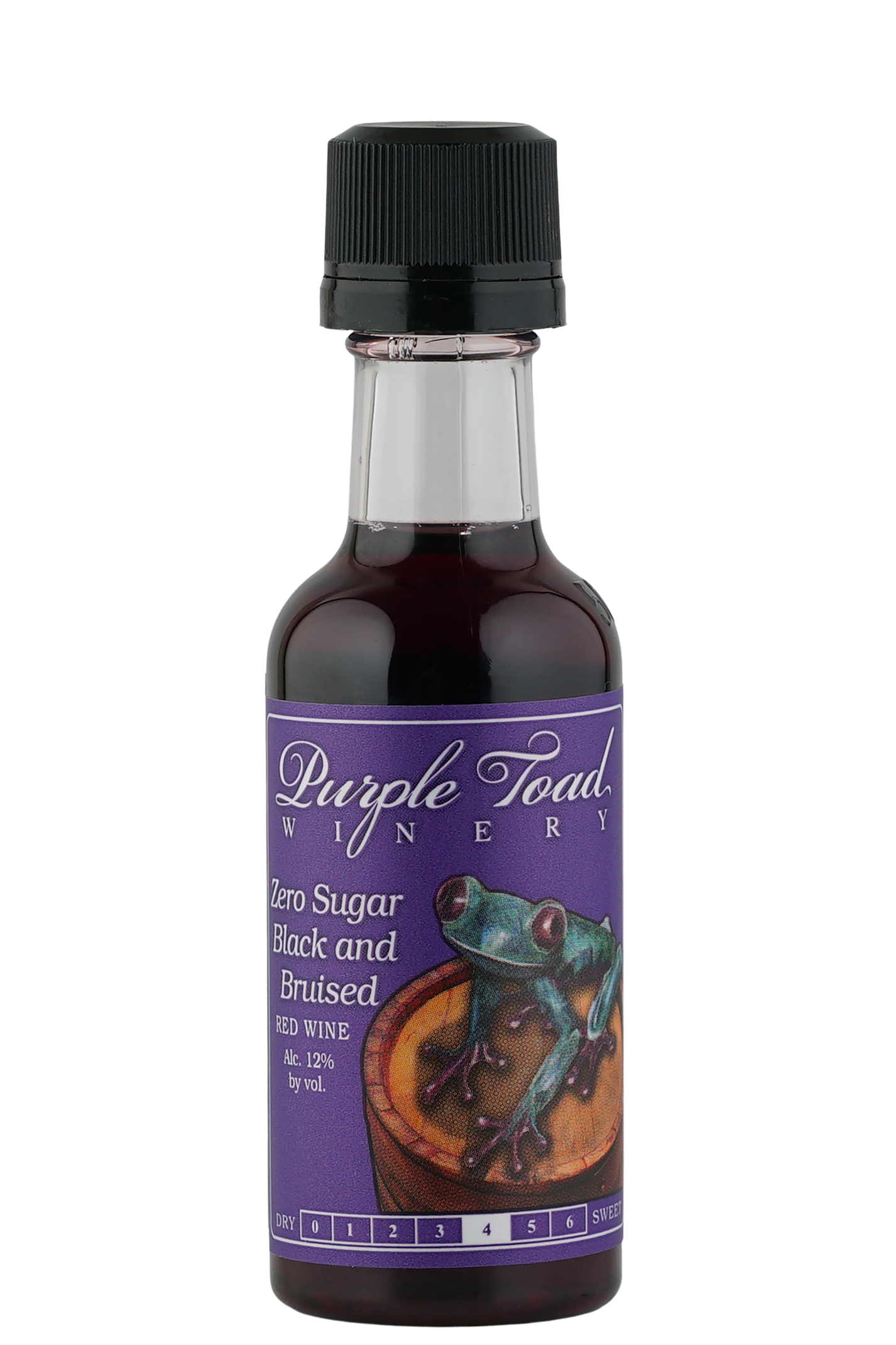 50 mL Bottle - Zero Sugar Black and Bruised Wine - Purple Toad Winery – Purple Toad Winery ...